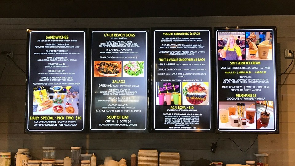 Digital menu boards for food trucks | eBay