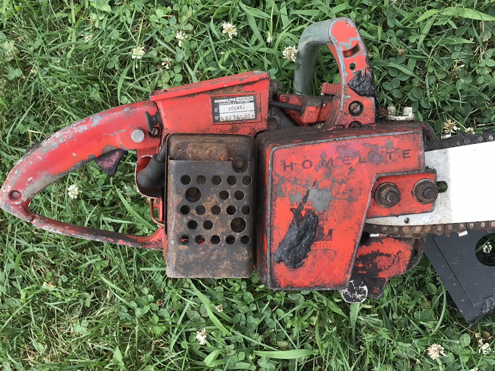 Vintage Homelite XL Textron 100451 chainsaw • For PARTS REPAIR | eBay