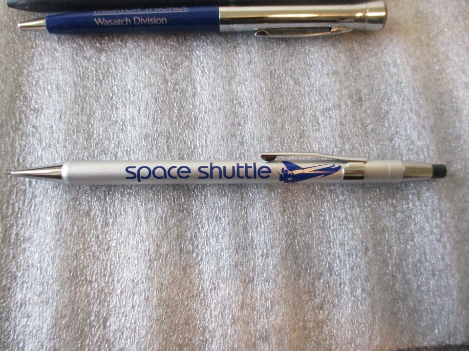 NASA SPACE SHUTTLE PENS POINTERS PENCIL PIN LOT (12) -DESK OF MSFC ...