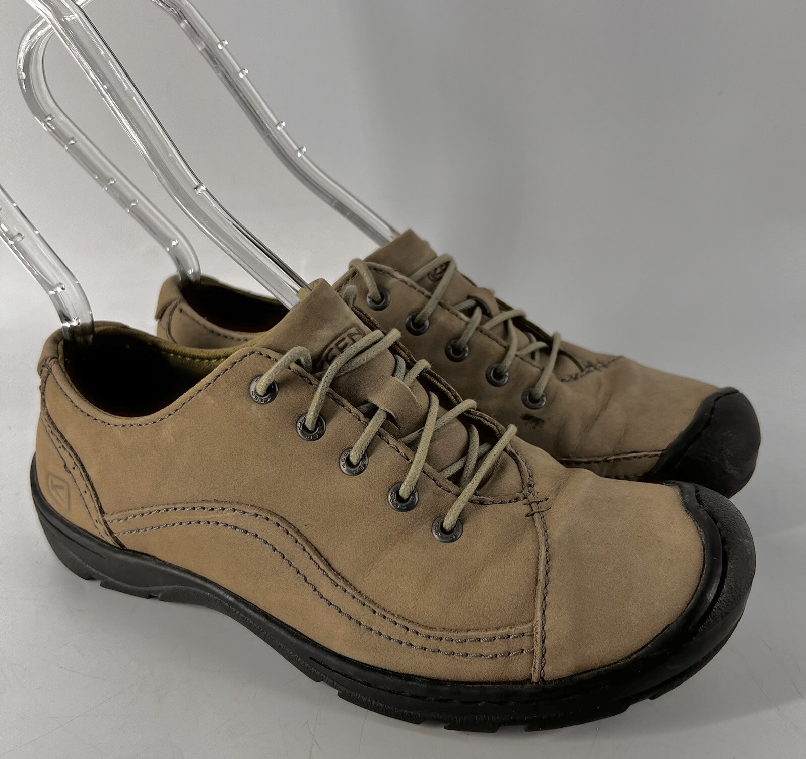 Keen Hiking Trail Shoe 1008387 Khaki Tan Leather Size 8 | eBay