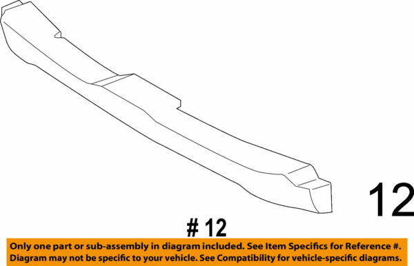 5261160090 Genuine Toyota Absorber Front Bumper Energy 52611-60090 for ...