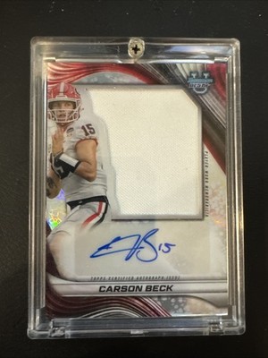 2024 Bowman's Best University - Jumbo Relic Autographs Carson Beck ...
