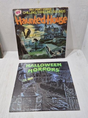 Lot of 2 Vintage Vinyl Record Albums Halloween Horrors Walt Disney ...
