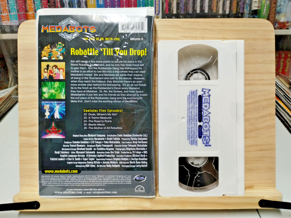 Medabots Vol 6 The Face of Dr. Meta-Evil VHS ADV Films 2002 Anime | eBay