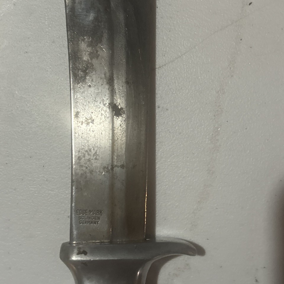 Vintage German Edge Mark Solingen # 469 Stag Bowie Fixed Blade Knife | eBay