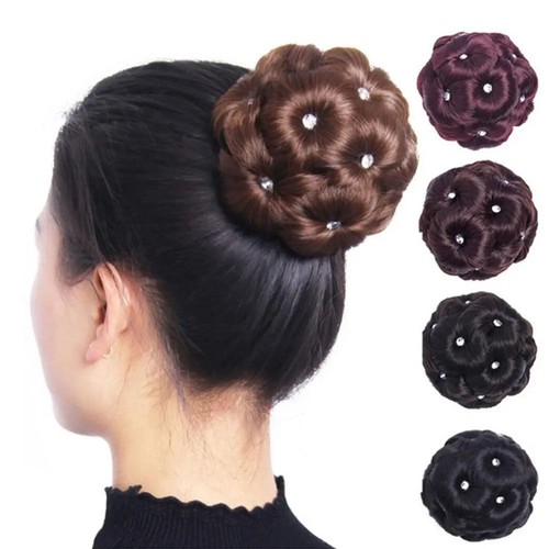 Elastic Hair Clips Wig Synthesis Hairpiece Claw Clip Fashion Curly ...