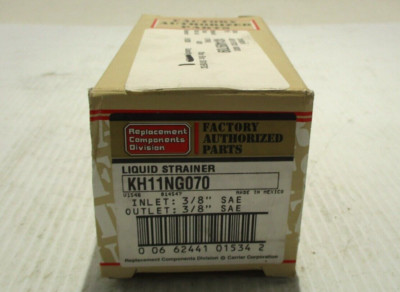 NEW CARRIER EMERSON KH11NG070 ASL-2 LIQUID STRAINER 3/8" x 3/8" SAE | eBay