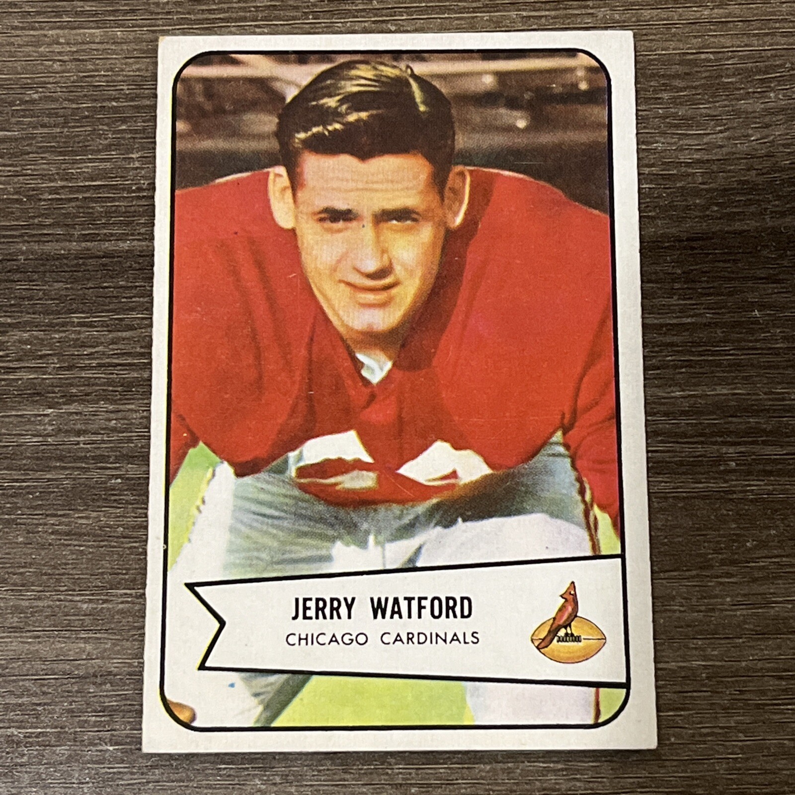 JERRY WATFORD 1954 CHICAGO CARDINALS GUARD BOWMAN FOOTBALL CARD #107 | eBay