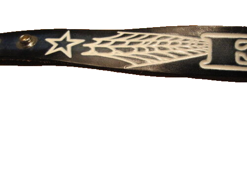 Nos Black Leather Evil Spiderweb Star Motorhead Choker Collar Necklace ...