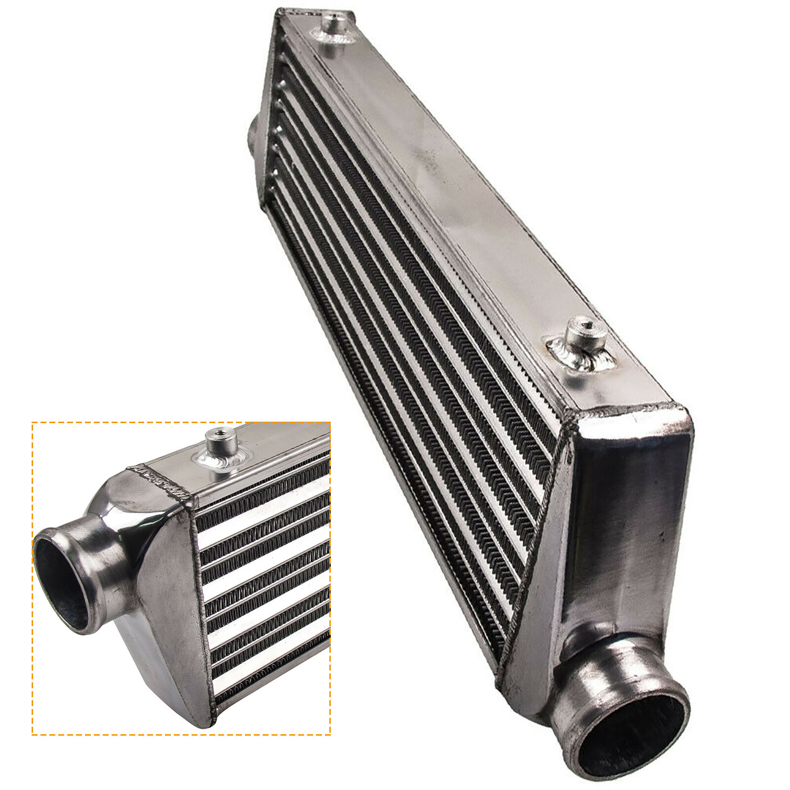 Universal Front-Mount Intercooler Aluminum Intercooler 2.5inch Inlet ...