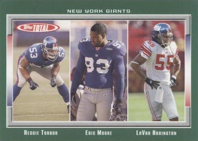 2006 Topps Total - LaVar Arrington, Reggie Torbor, Eric Moore #336 for ...