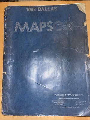 Mapsco 1988 Dallas | eBay
