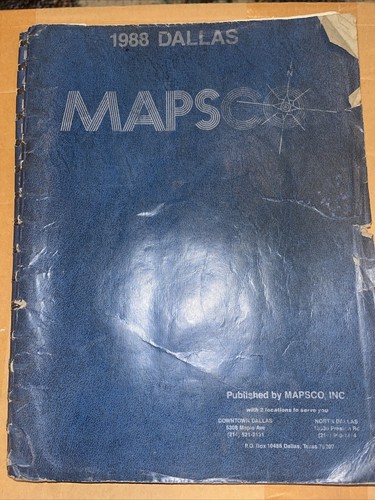 Mapsco 1988 Dallas | eBay
