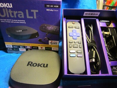 Roku Ultra LT Streaming Device 4K/HDR/Dolby Vision with Roku Voice ...