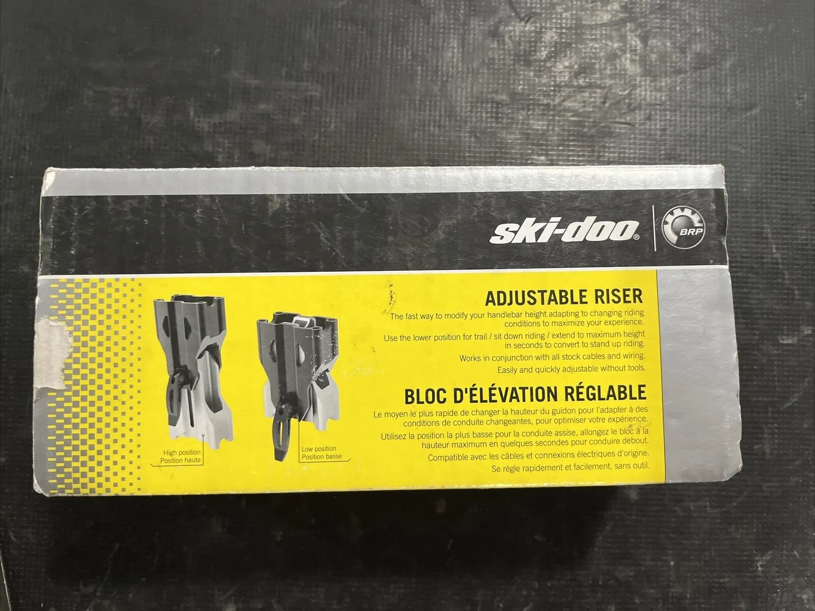 Ski Doo Adjustable 4.5‚Äù-6.9‚Äù Tapered Handlebar Riser Block ...