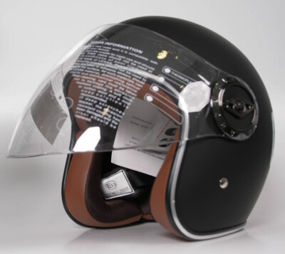 EDGUARD Motorradhelm Integralhelm Dirt ED Customs Unisex XS schwarz ...