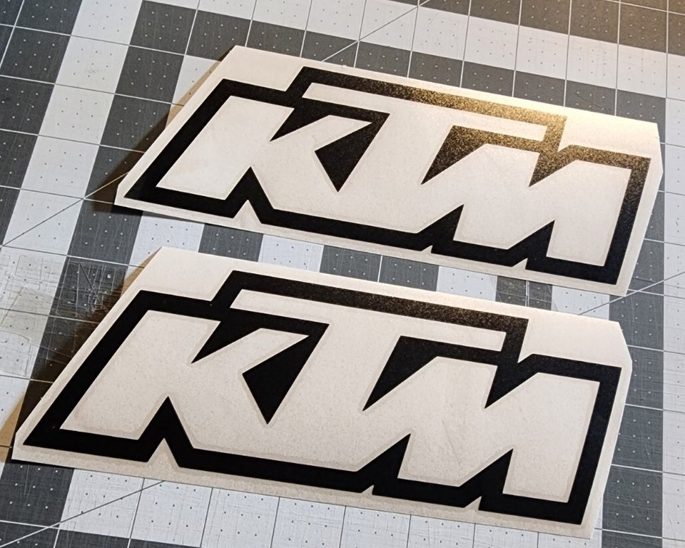 KTM Outline Decal Sticker Pick a Size and Color. TRACKED & INSURED | eBay