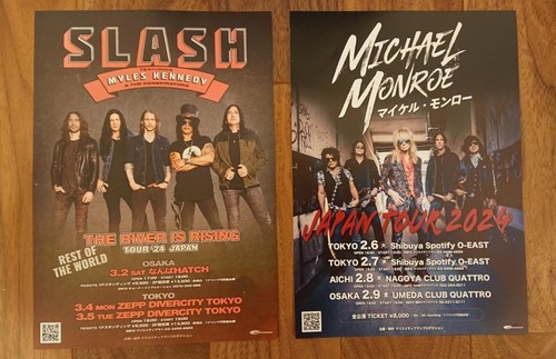 SLASH / Michael Monroe Japan Tour 2024 / Japanese B5 Original Flyer | eBay