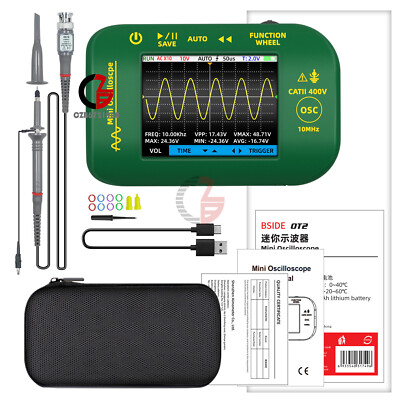 BSIDE OT2 Mini Digital Oscilloscope 2.8'' TFT Color Screen Portable ...