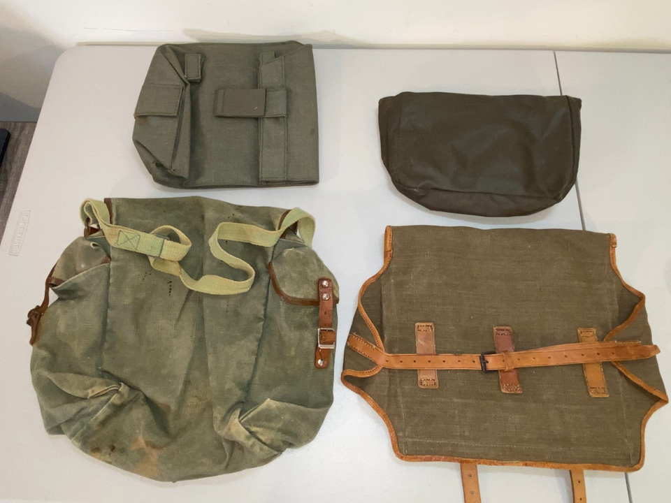 4 VINTAGE SOVIET USSR BLOC BACKPACKS, MILITARY BAGS | eBay