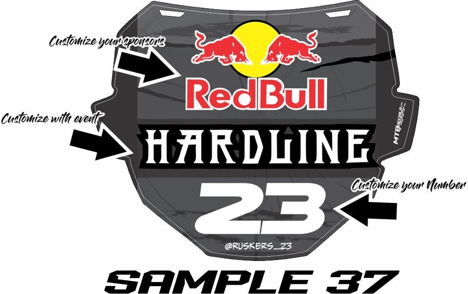 Custom Sticker For ODI DH MTB Number Plate surron talaria | eBay