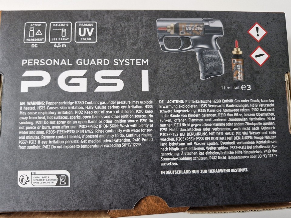 Walther Personal Defense Pistol PGS Tierabwehr Pfefferspray mit ...
