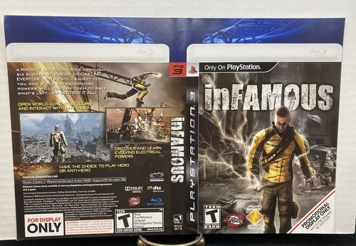 Infamous PlayStation 3 GameStop Promotional Display Only Store Artwork ...
