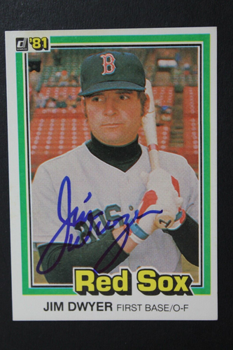 Jim Dwyer Boston Red Sox Autographed 1981 Donruss #577 Signed Baseball ...