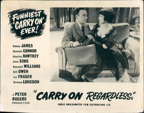 Carry on Regardless original British Lobby Card Kenneth Connor 1961 ...