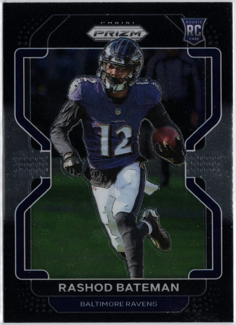 2021 Panini Chronicles Prizm Black Rashod Bateman Rookie Card #PB-12 | eBay