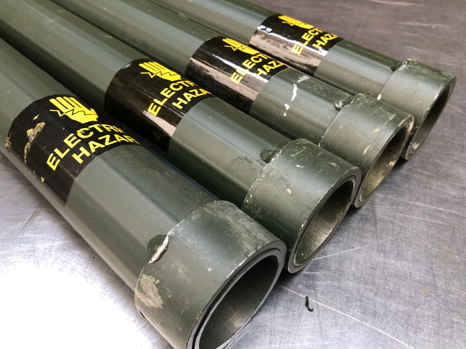 NEW -40 FEET- Antenna Tower Mast Pole-4' RIBBED ALUMINUM-LOT of 10- 4 ...