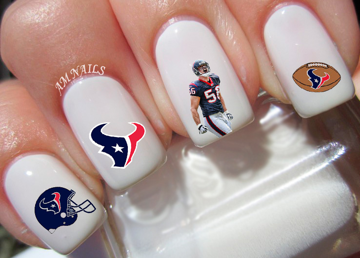 Houston Texans Nail Art Ideas