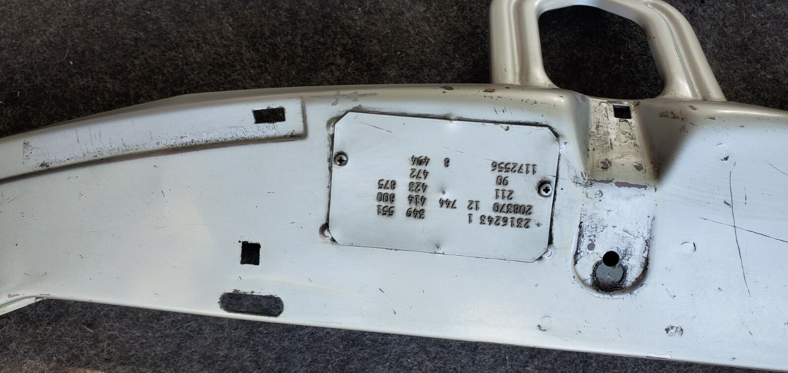 Mercedes W208 CLK SILVER UPPER SUPPORT HOOD CATCH TOP CORE RADIATOR ...