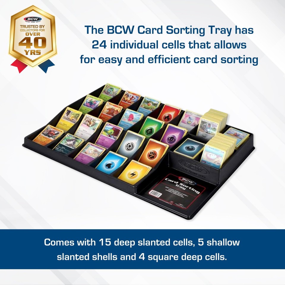 Card Sorting Tray - 1 ct | 24-Cell Trading Card Organizer for TCG ...