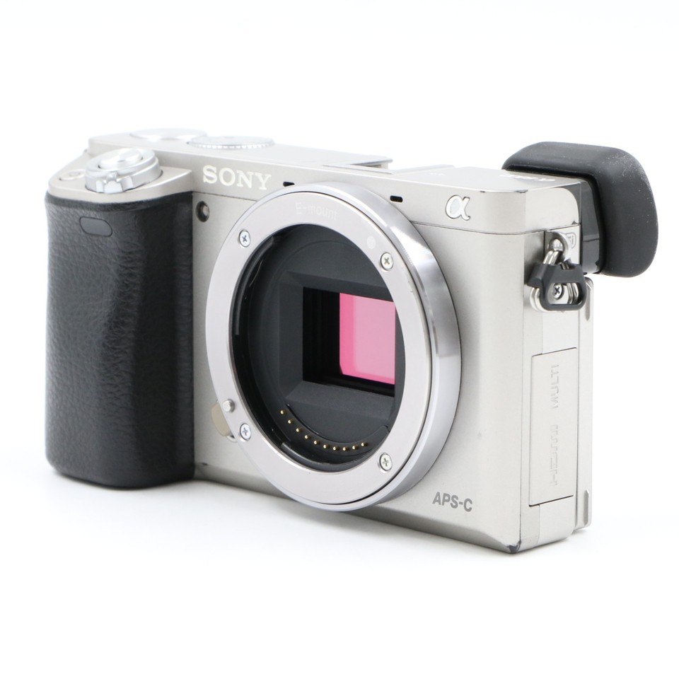 Sony Alpha a6000 ILCE-6000 24.3MP Body Silver Shutter Count: 22380 ...