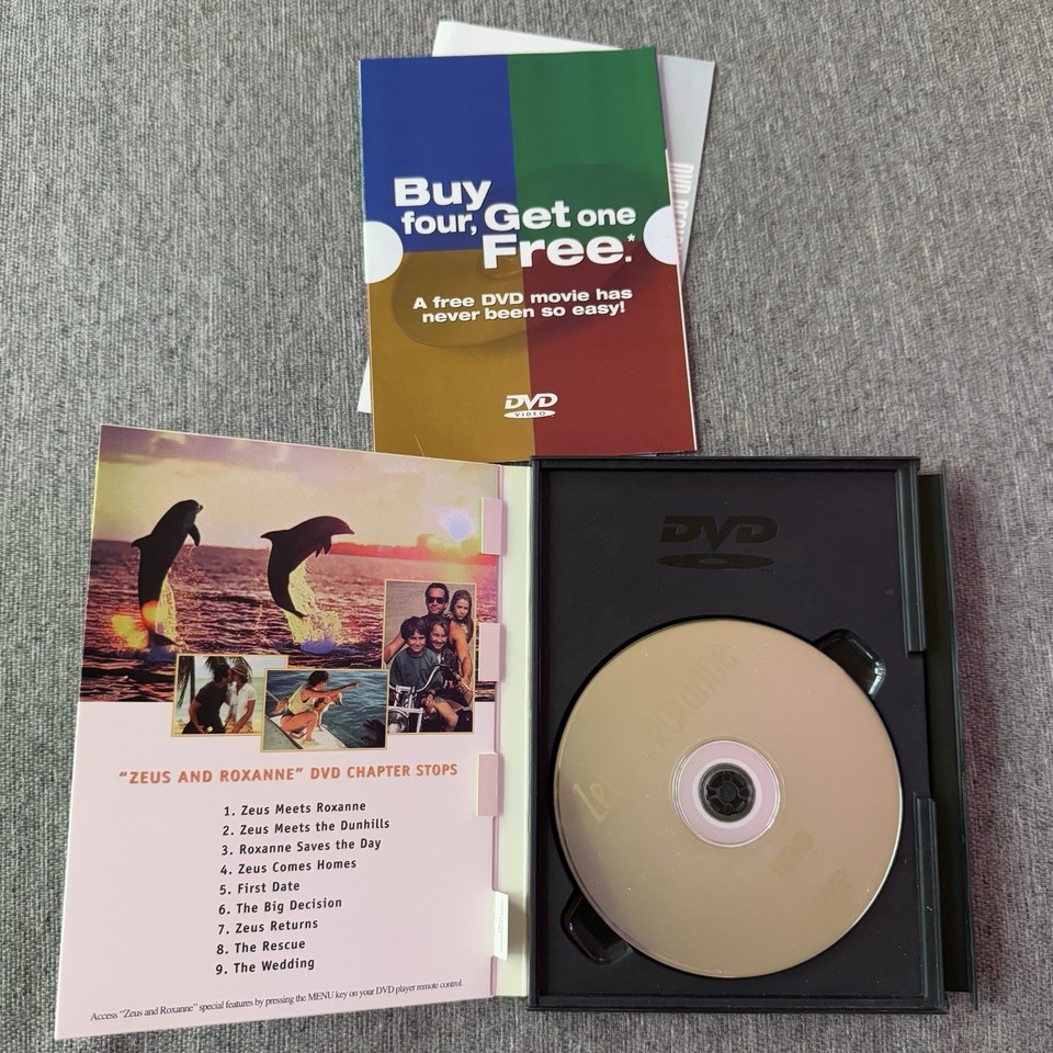 Zeus and Roxanne DVD Steve Guttenberg Kathleen Quinlan Family Adventure ...