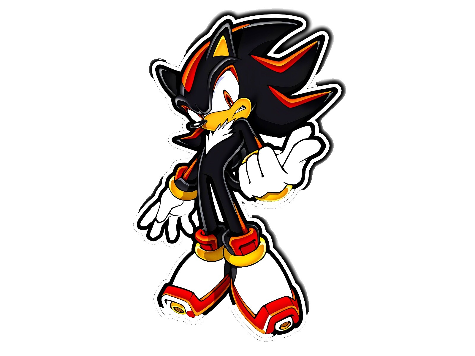 Shadow the Hedgehog Sticker | eBay