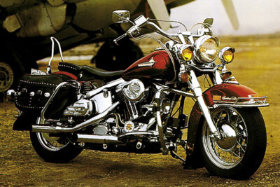 Poster Harley Davidson Ruby Heritage Classic Motorbike Motorcycle | eBay