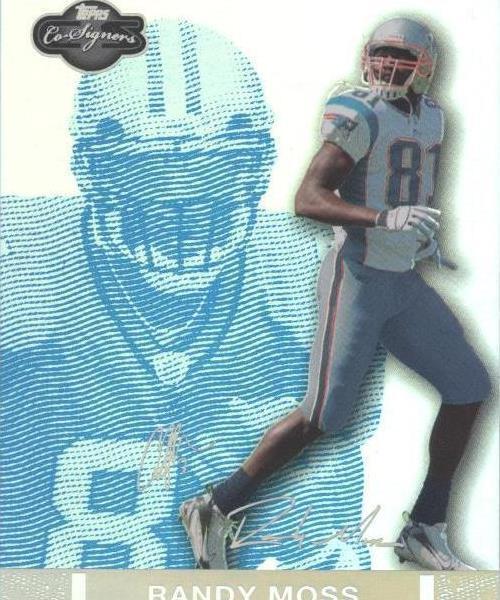 2007 Topps Co-Signers - Randy Moss, Calvin Johnson #30 Blue Changing ...