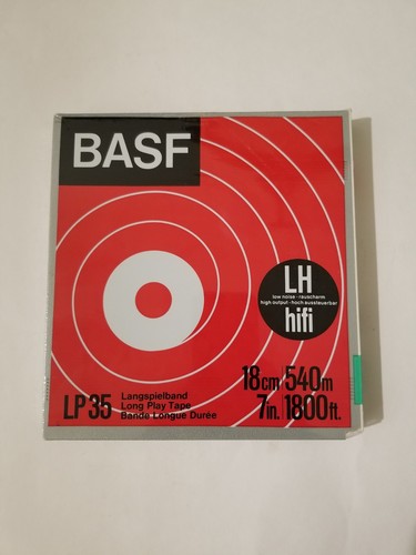 Vintage BASF LP 35 Long Play Tape 18cm/540m 7in/1800ft. for sale online ...