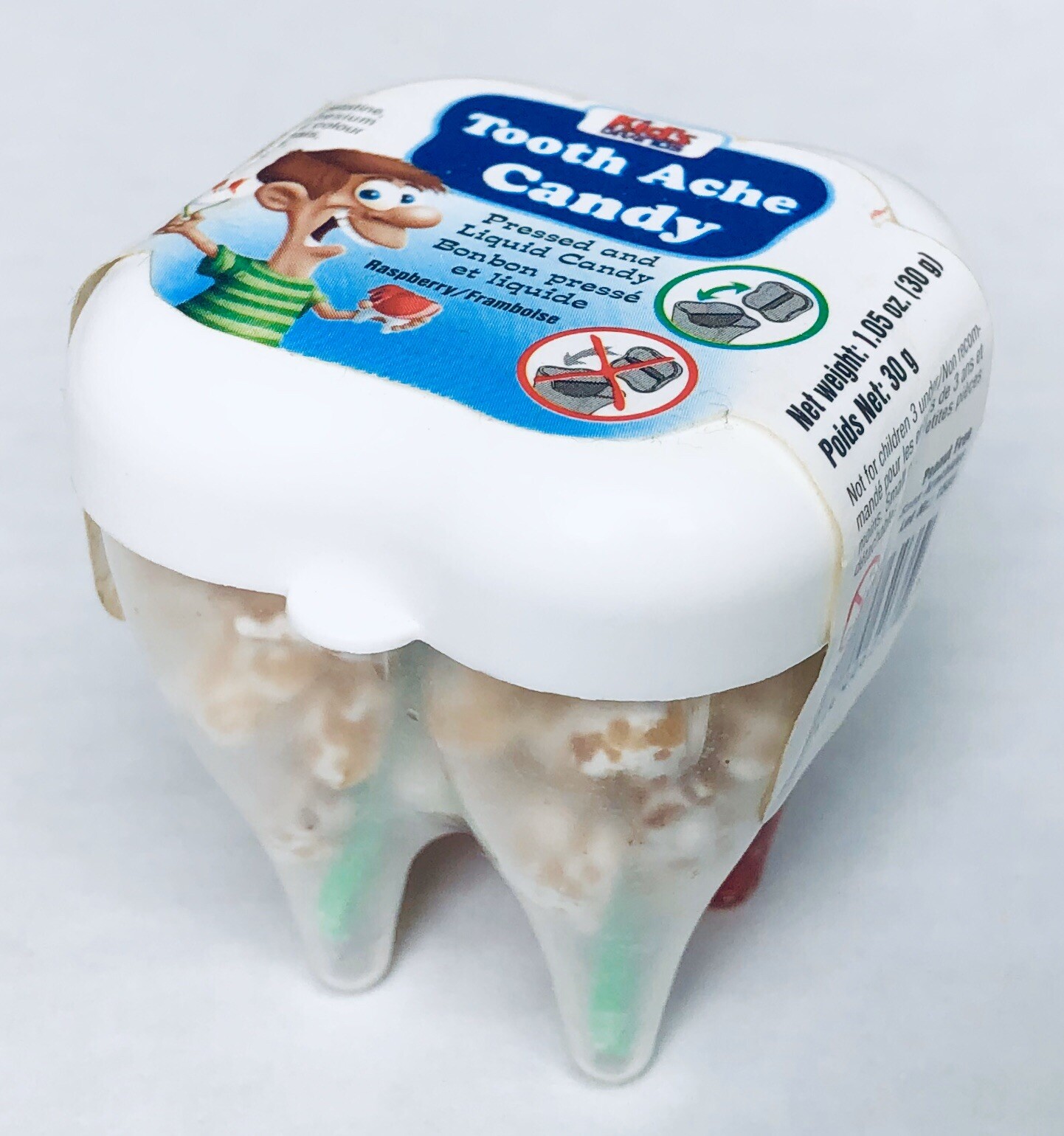 Vintage 2005 Kids Brands TOOTH ACHE CANDY Candy Container bubble gum ...