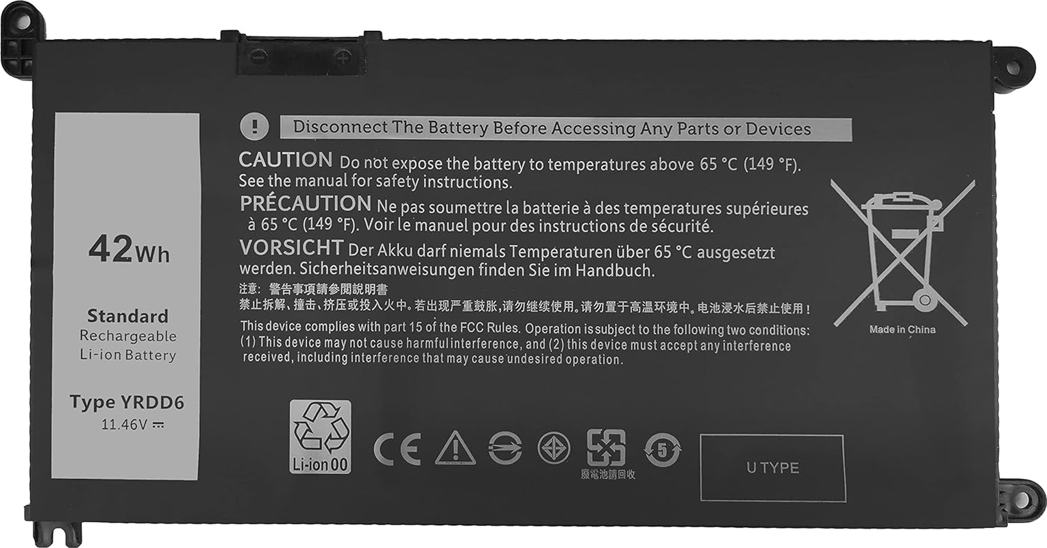 YRDD6 VM732 1VX1H Laptop Battery for Dell Inspiron 5482 5485 7586 3583 ...