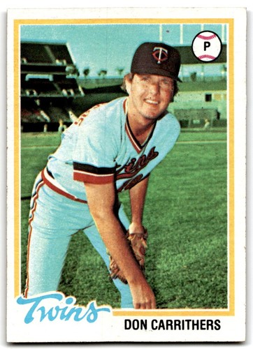 1978 Topps Don Carrithers . Minnesota Twins #113 | eBay
