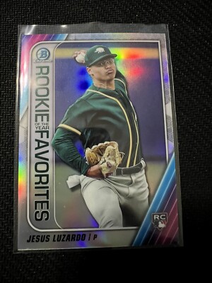 2020 Bowman Chrome Jesus Luzardo Rookie Of The Year Favorites Ref #ROYF ...