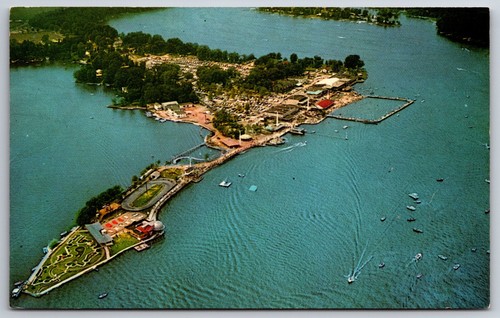Monticello Indiana~Indiana Beach on Lake Shafer Aerial View~1950s ...