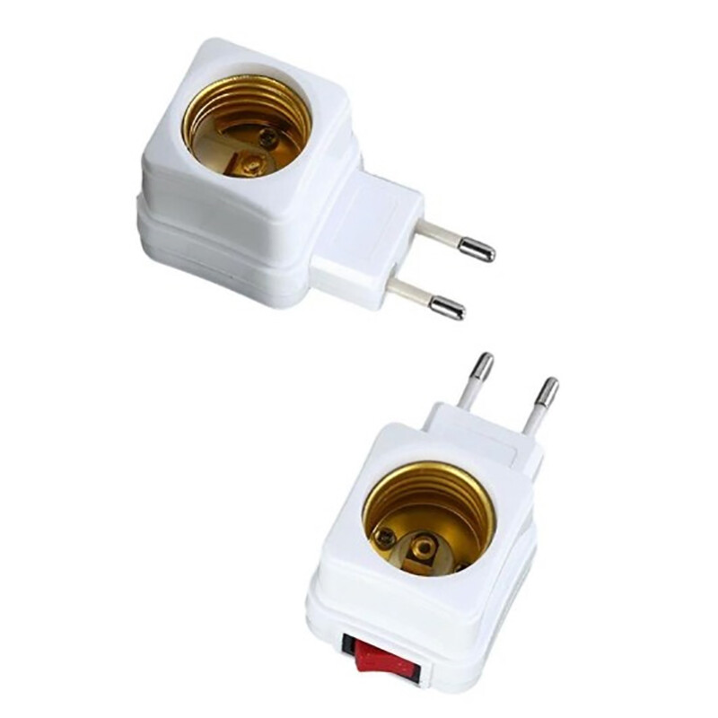220V E27 Lamp Socket Integrated Helical Lamp Holder With Switch LED ...