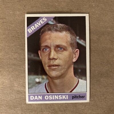 1966 Topps Baseball Dan Osinski Atlanta Braves Card #168 | eBay