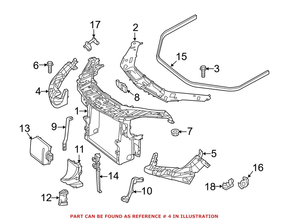 Genuine OEM Passenger Right Headlight Frame For MB W166 ML350 ML550 ...