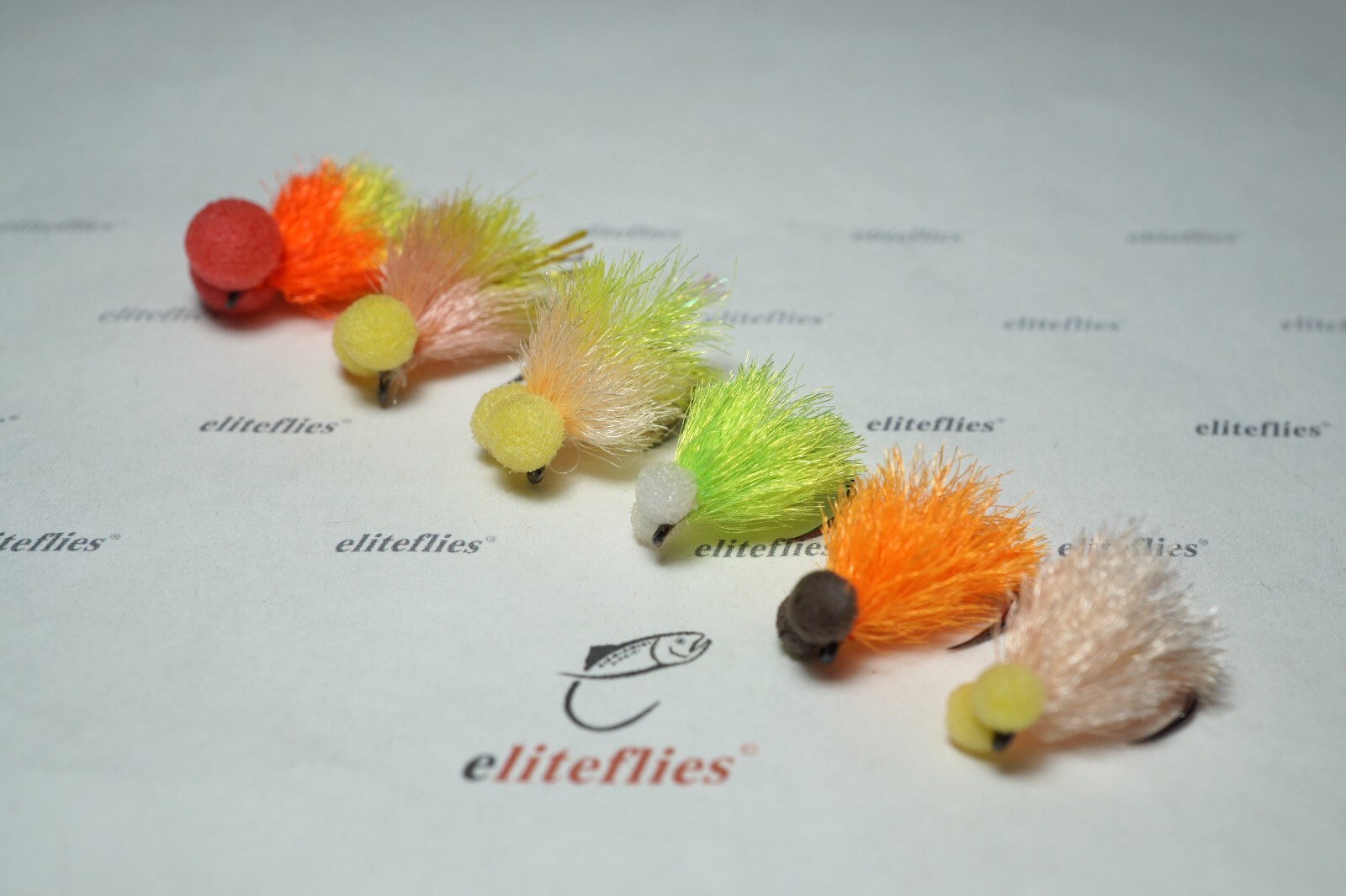 72 Barbless Two tone Blob Booby / Pseudo Lures Set fly fishing flies ...