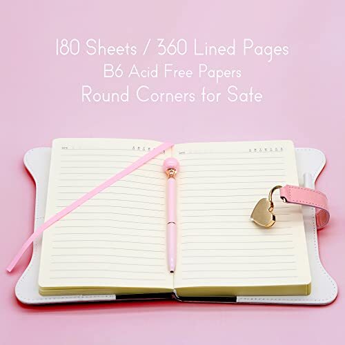 Diary with Lock and Keys for Girls Gift Ideas 360 Gold Edged Pages ...